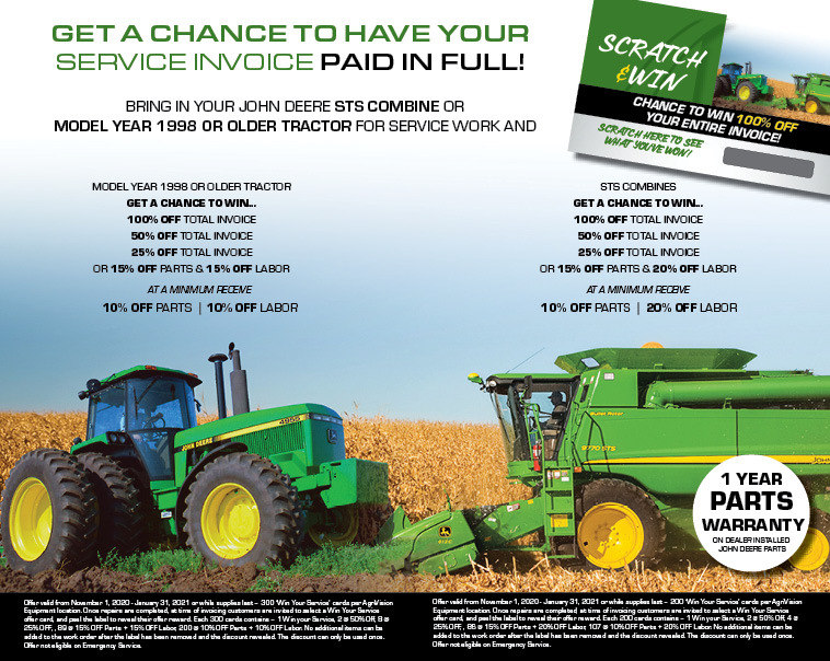 Promotions Page | AgriVision Equipment | Clarinda Iowa